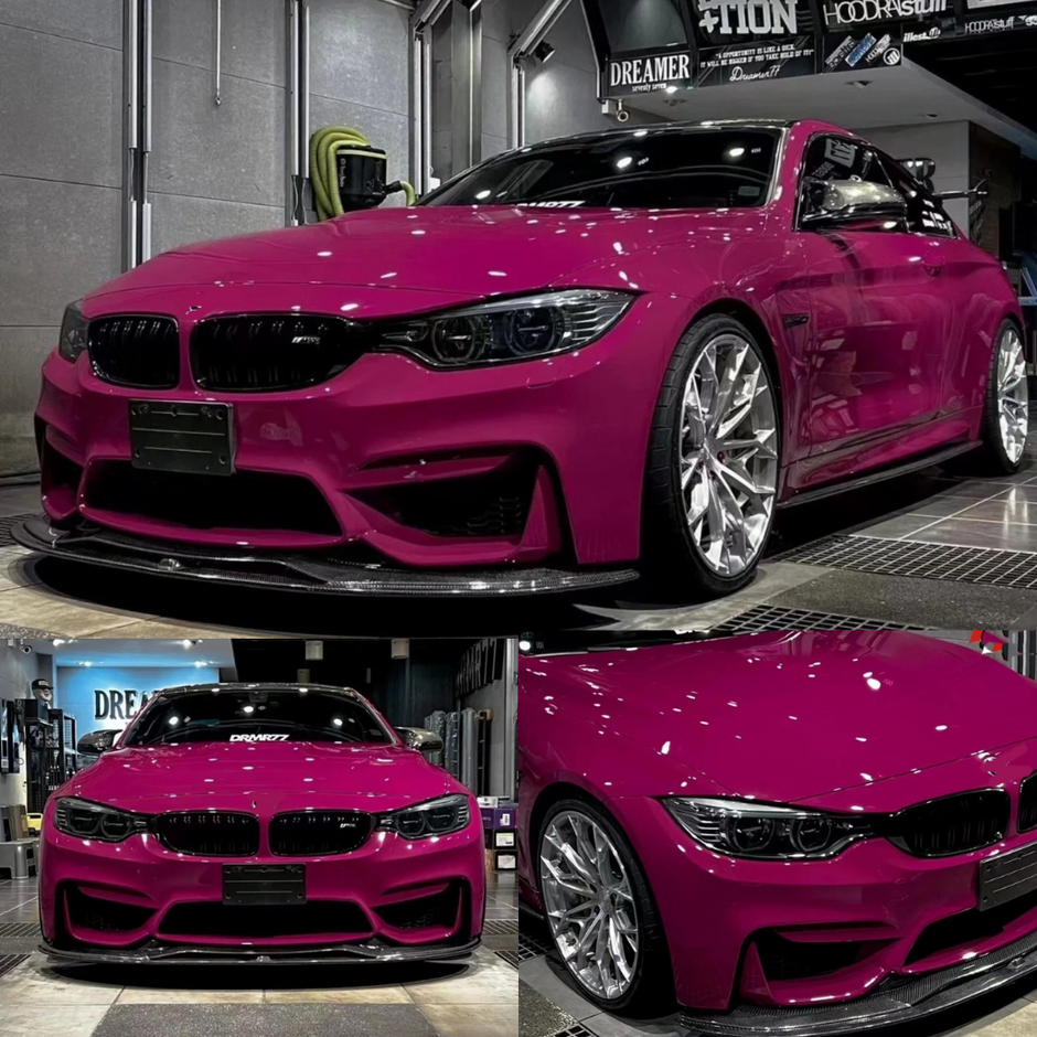 Hot Pink Car Wrap