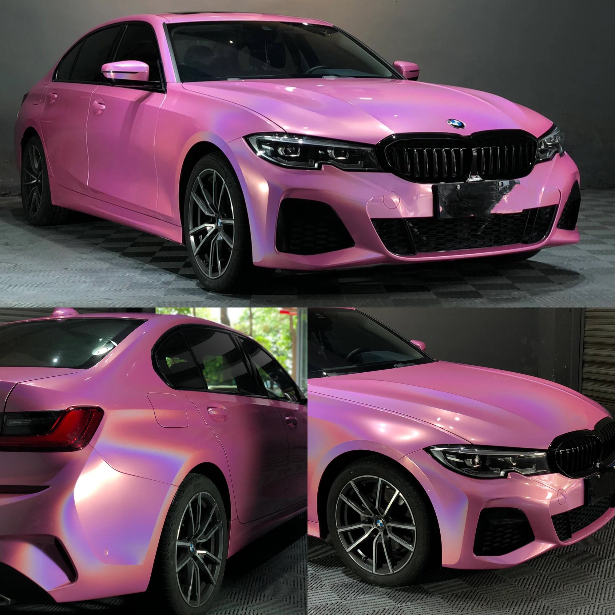 Pink Vinyl Wrap Car